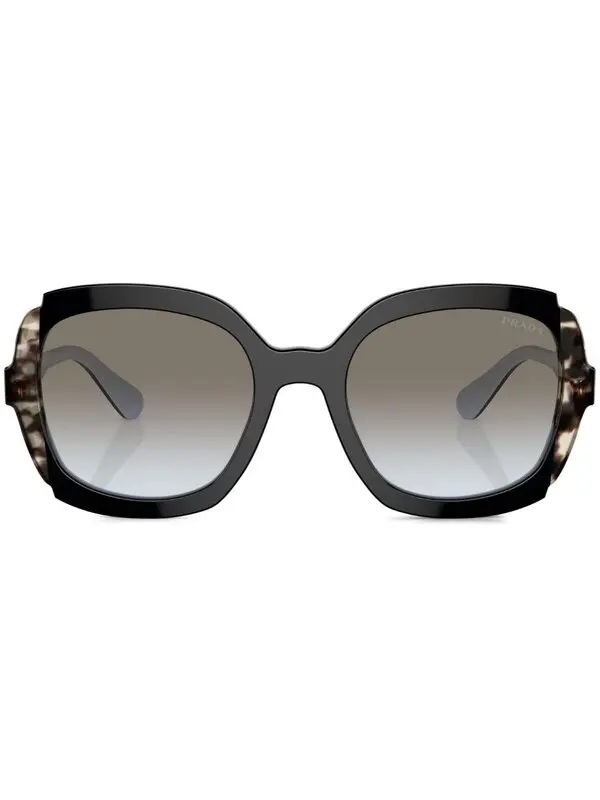 Prada Heritage Square-frame Sunglasses - Black