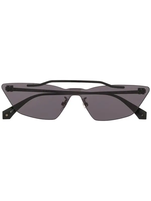Off-White Metal Mask Geometric Sunglasses - Black