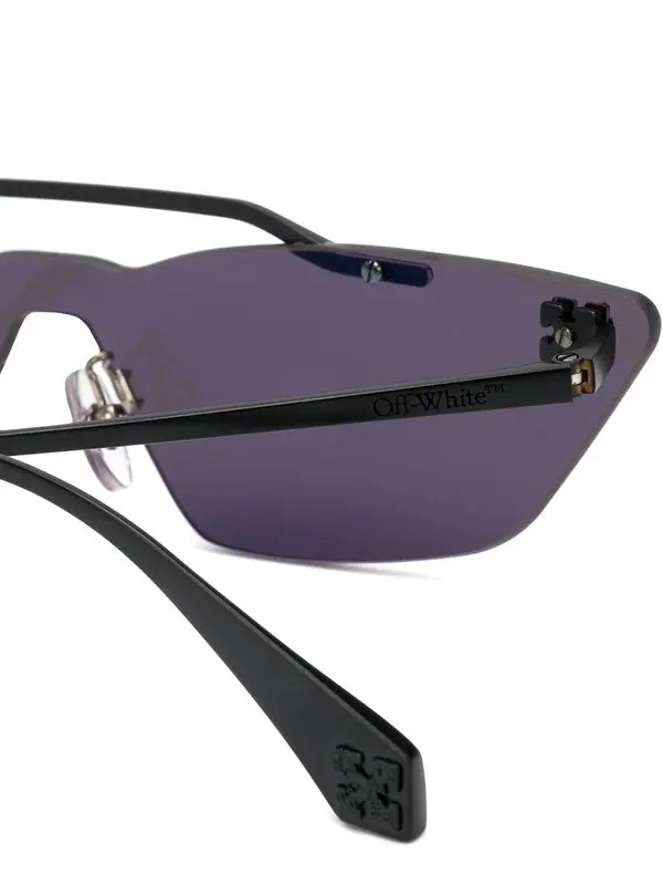 Off-White Metal Mask Geometric Sunglasses