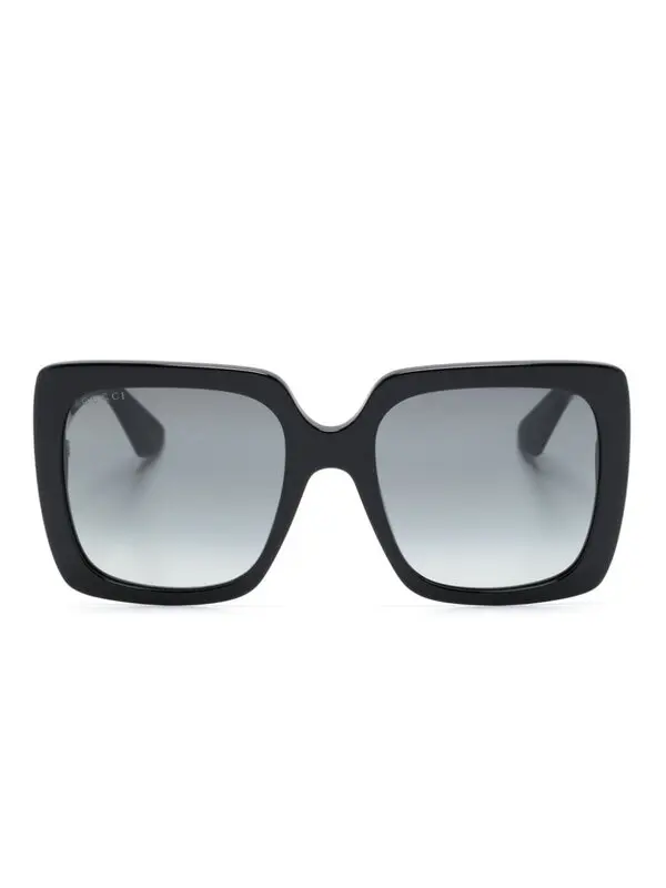 Gucci Oversize Frame Sunglasses - Black