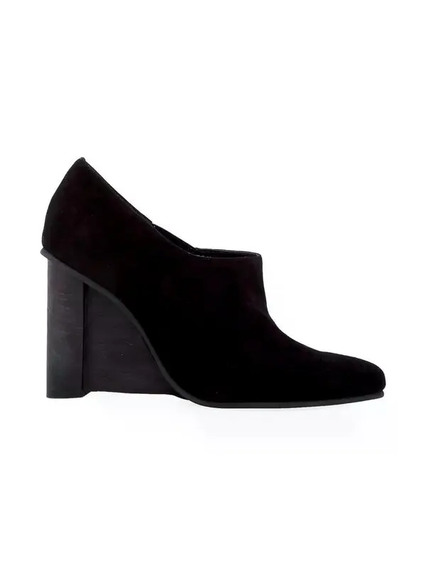 STUDIO CHOFAKIAN Suede Wedge Ankle Boots