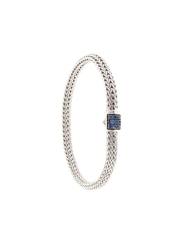 John Hardy Classic Chain Sapphire Pavé Bracelet - Silver