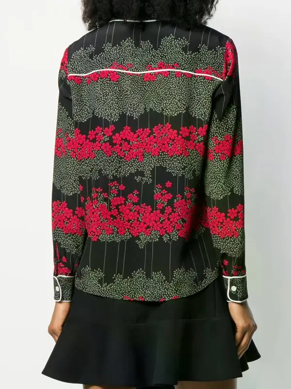 Red Valentino Dreaming Peony-print Shirt