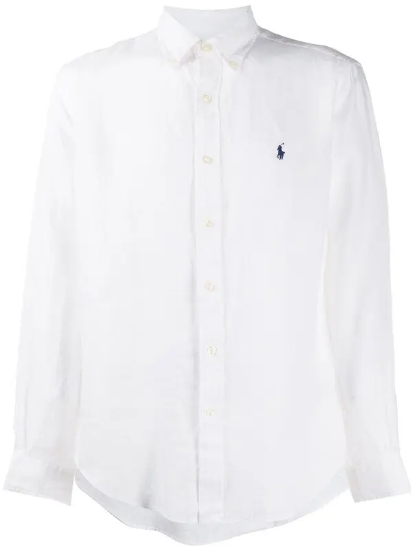 Polo Ralph Lauren Linen Logo Embroidered Shirt