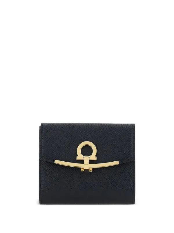FERRAGAMO Fold-over Clasp Purse - Black