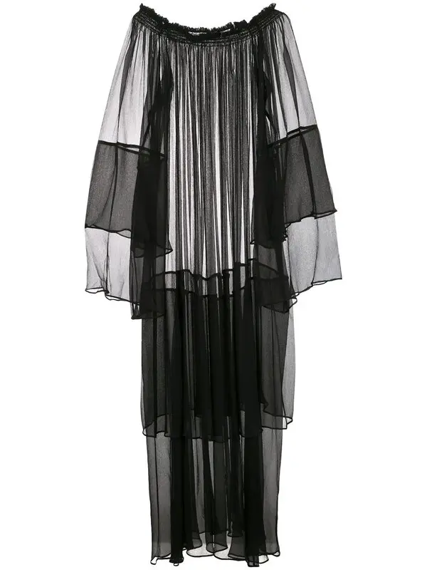 Voz Cascade Silk Dress