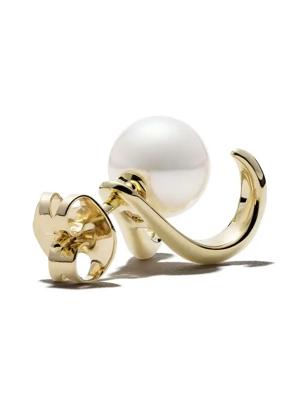 TASAKI 18kt Danger Fang Pearl Earrings - Gold