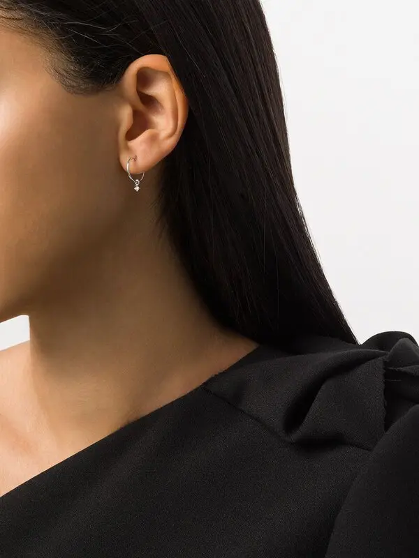 WOUTERS & HENDRIX 18kt Gold Diamond Hoop Earrings