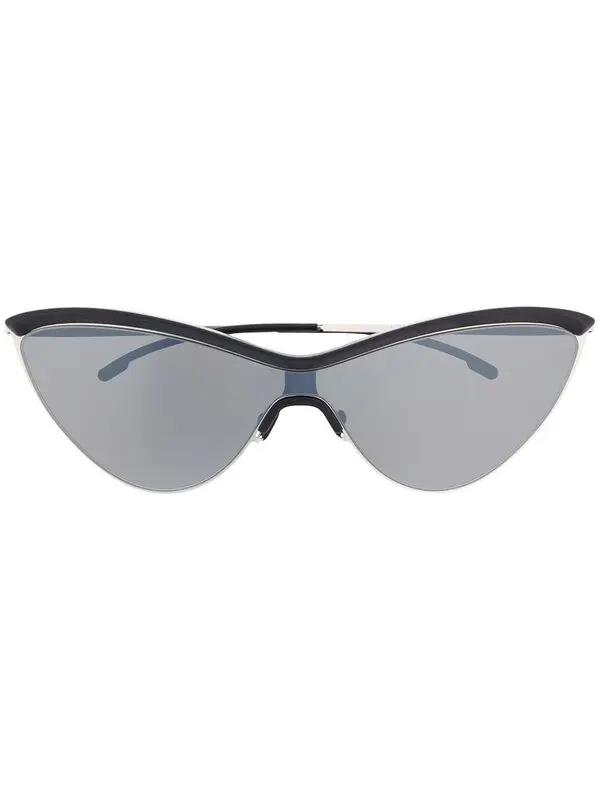 Mykita X Maison Margiela Cat Eye Sunglasses - Black