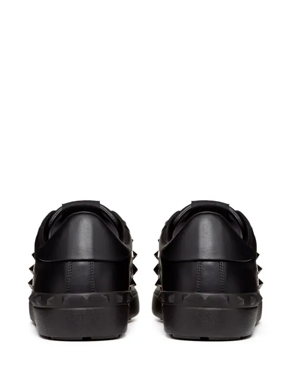 Valentino Garavani Rockstud Untitled Leather Sneakers - Black