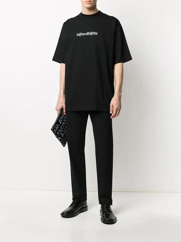 Balenciaga Symbolic Cotton T-Shirt - Black | Editorialist