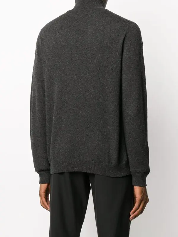 Pringle Of Scotland Fine Knit Zipped Sweater - Grey