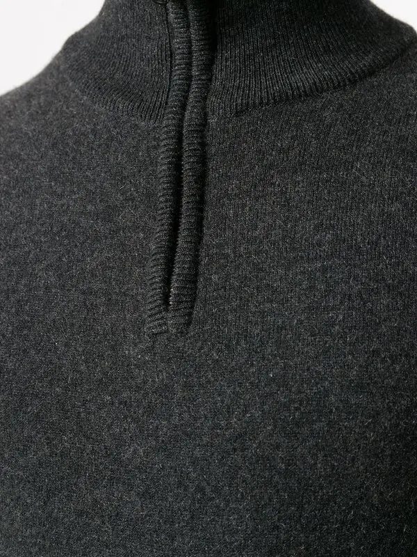 Pringle Of Scotland Fine Knit Zipped Sweater - Grey