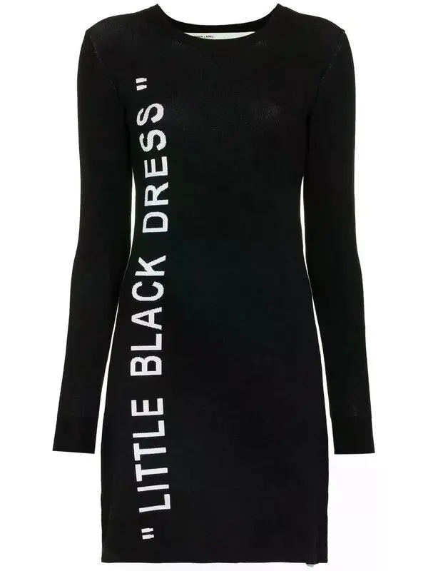 Off-White Printed Mini Dress