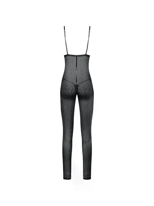 MAISON CLOSE Striped Catsuit