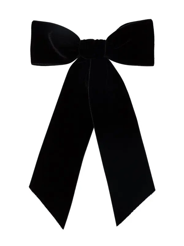 JENNIFER BEHR Wide Bow Barrette - Black