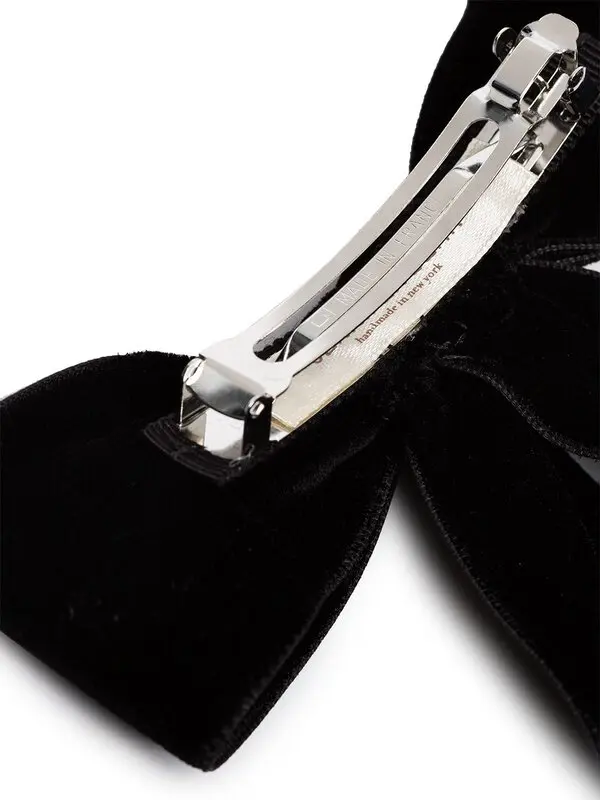 JENNIFER BEHR Wide Bow Barrette - Black