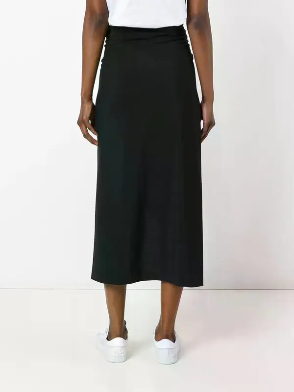 Comme Des Garçons Zip Detail Long Skirt