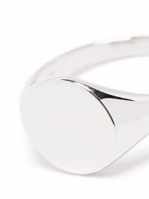 MARIA BLACK Ready Heart Signet Ring - Silver