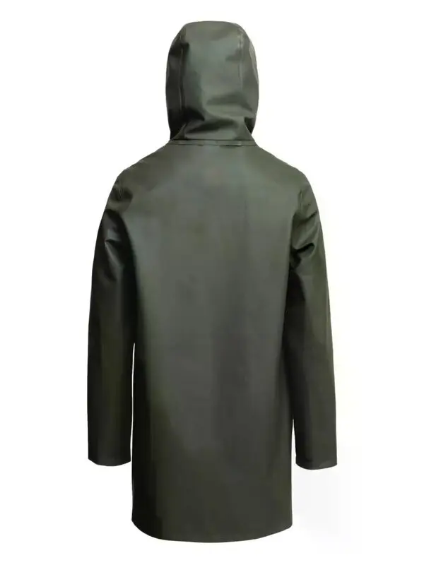 Stutterheim Drawstring-hood Raincoat - Green