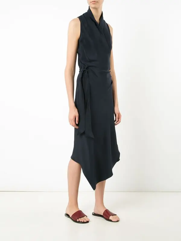 PETER COHEN Victor Wrap-style Dress - Blue
