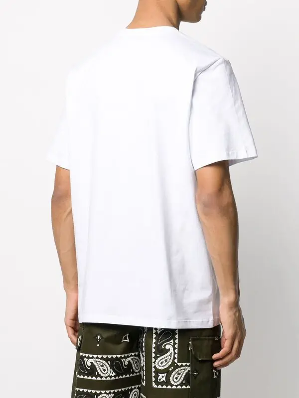MSGM Logo-print Boxy T-shirt - White
