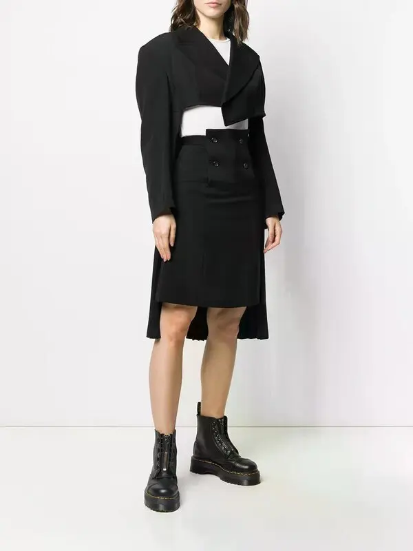 Comme Des Garçons 1980s Elongated Pleated Back Jacket