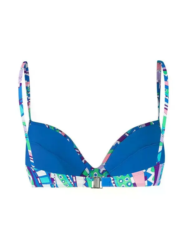 Emilio Pucci Abstract Print Bikini Top