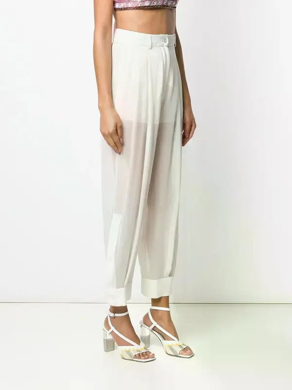 Emilio Pucci High-rise Sheer Trousers