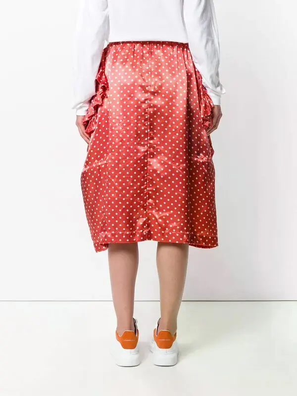 Comme Des Garçons Deconstructed Polka Dot Ruffle Skirt