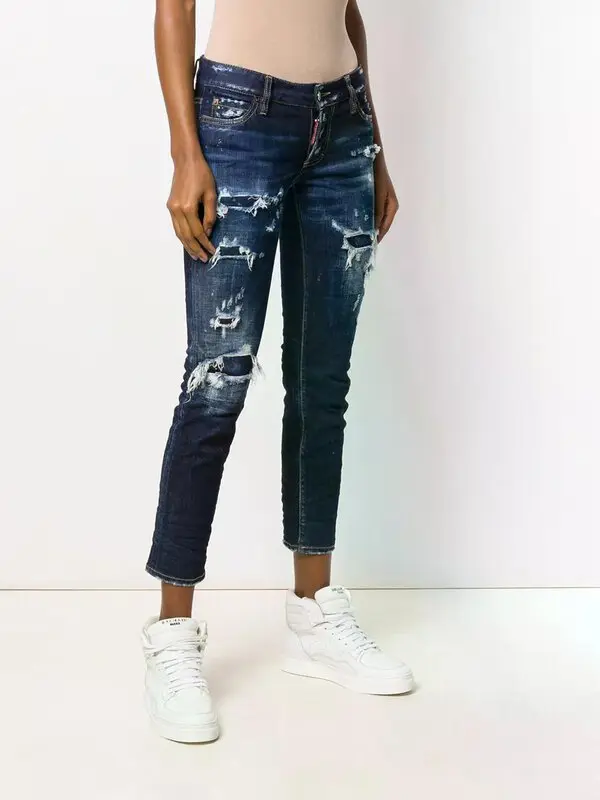 Dsquared2 Distressed Cropped Jeans