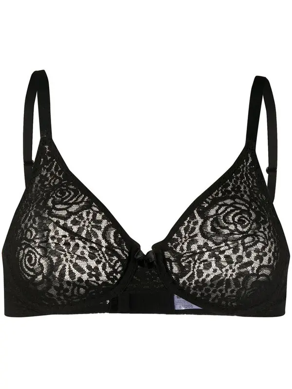 Wacoal Halo Lace Moulded Underwire Bra - Black