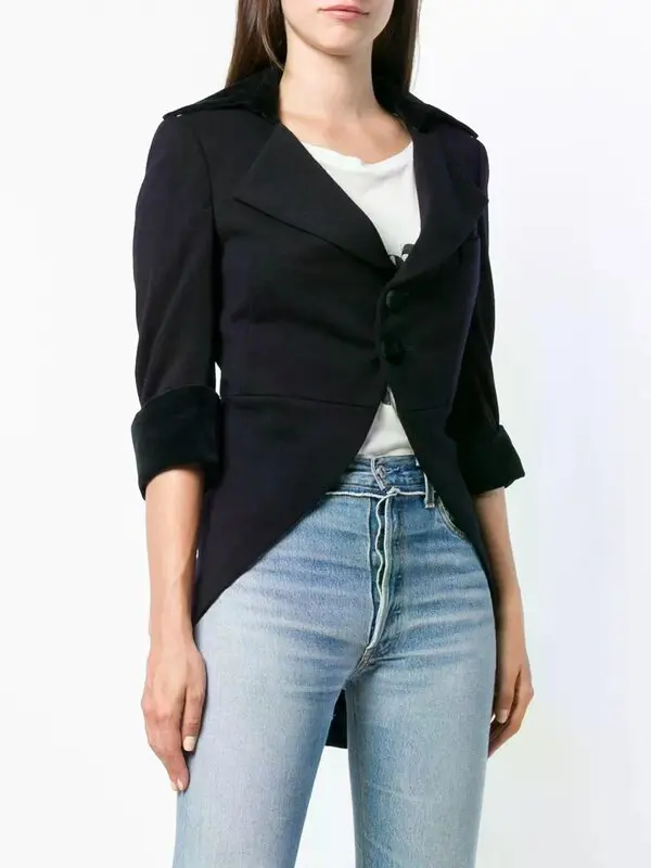 Comme Des Garçons Wide Lapel Tail Jacket