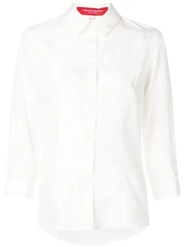 Carolina Herrera Three-quarter Sleeve Shirt - White