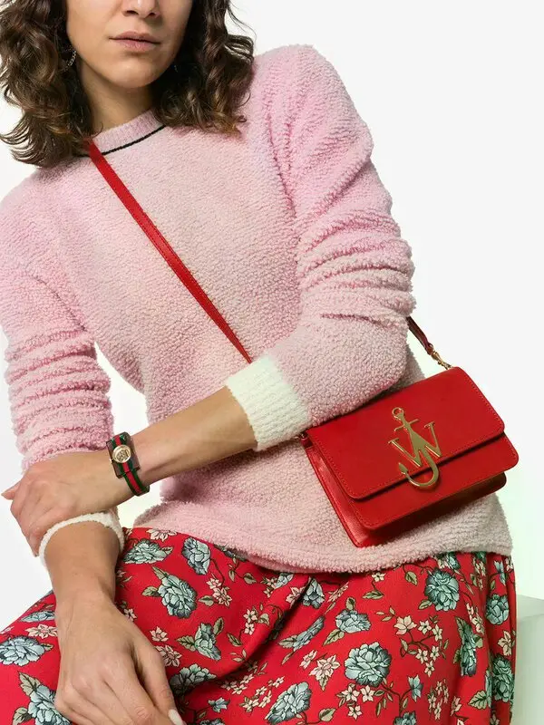 JW Anderson Anchor Logo Shoulder Bag - Red