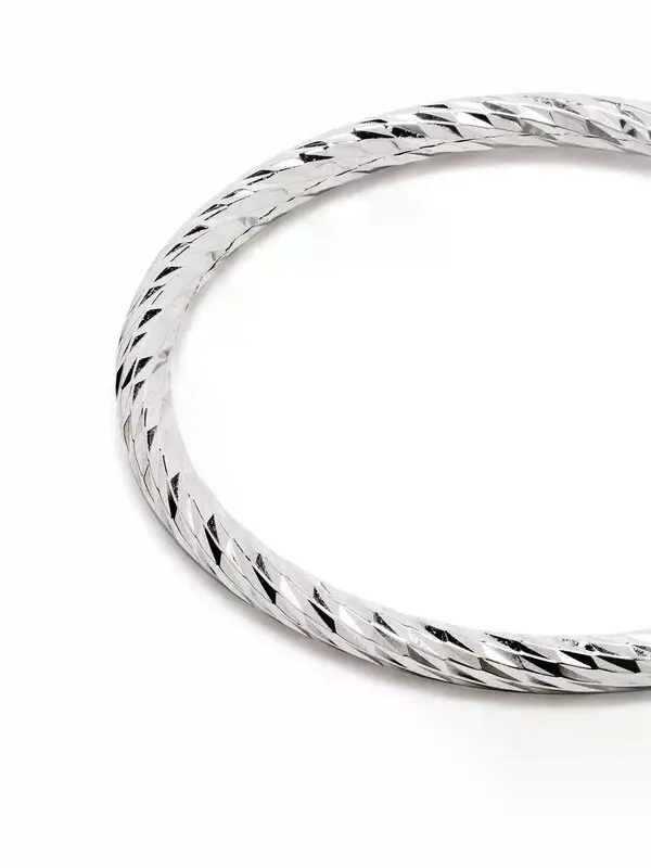 MARIA BLACK 14kt White Gold 25mm Alba Hoop Earring