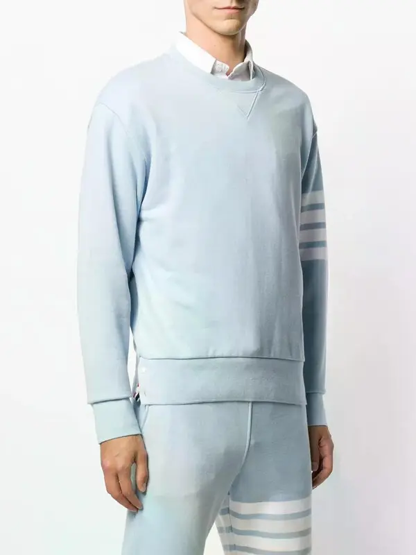 Thom Browne 4-bar Cotton Sweater - Blue