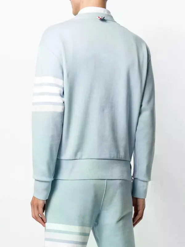 Thom Browne 4-bar Cotton Sweater - Blue