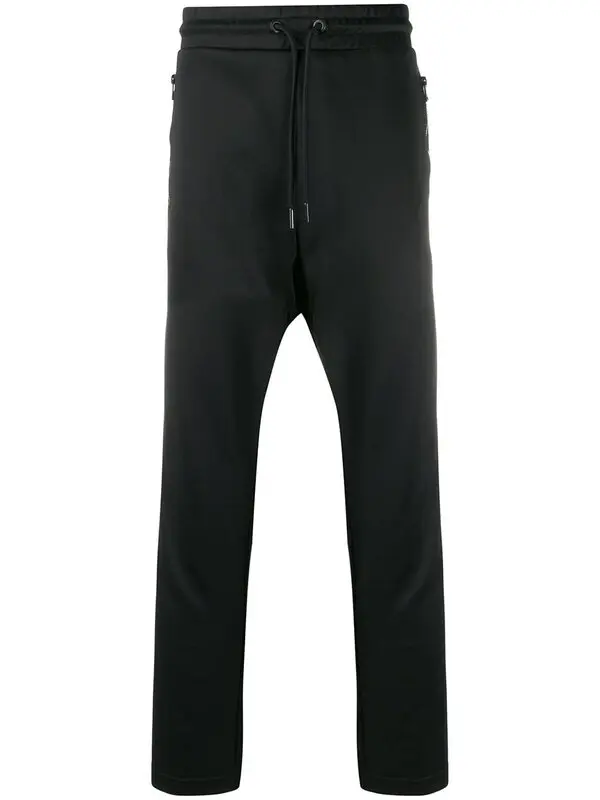 DIESEL® Cotton Blend Track Pants With Knitted Bands
