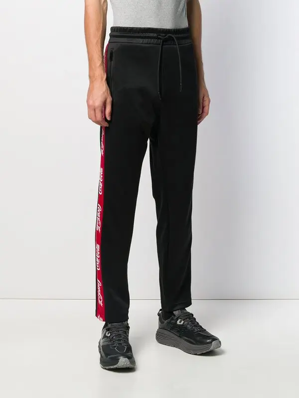 DIESEL® Cotton Blend Track Pants With Knitted Bands