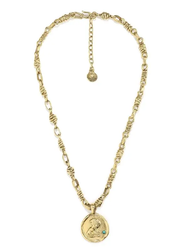 GOOSSENS Talisman Leo Medallion Necklace - Gold