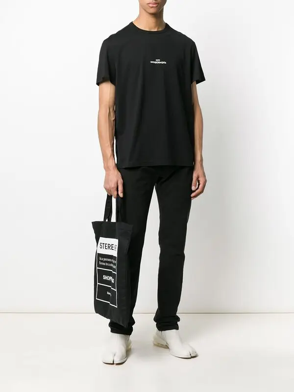 MAISON MARGIELA Distorted-logo Cotton T-shirt