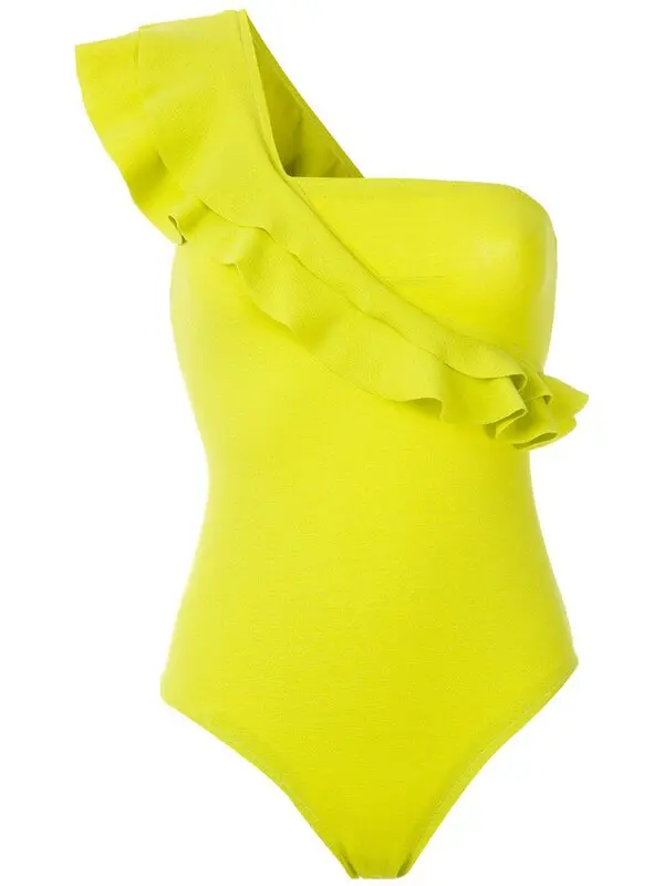 CLUBE BOSSA Siola Ruffle Swimsuit - Yellow