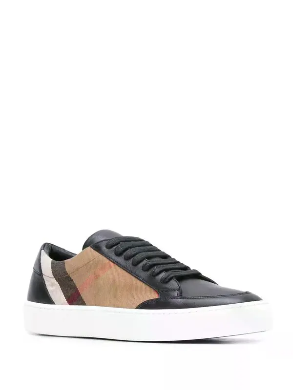 Burberry House Check Leather Sneakers