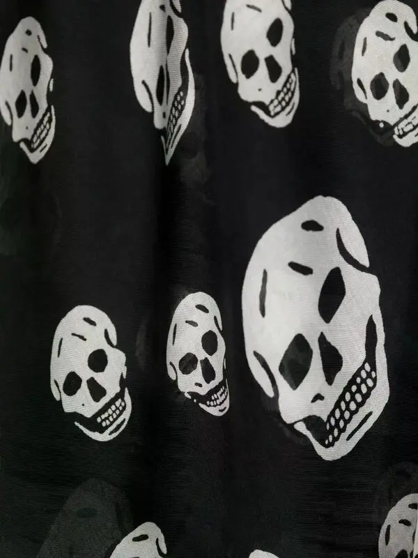 Alexander McQueen Skull Print Scarf - Black
