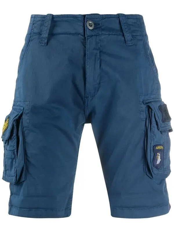 Alpha Industries Side Pocket Shorts - Blue