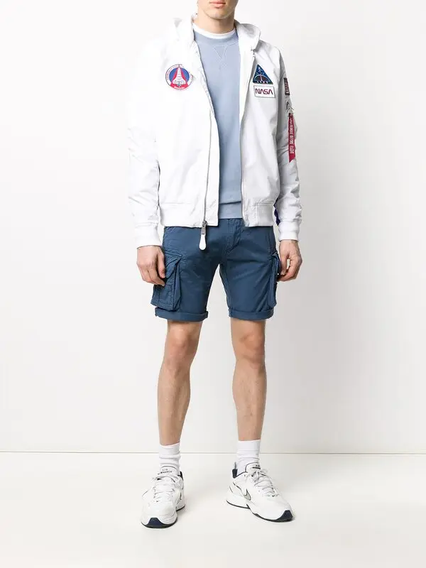 Alpha Industries Side Pocket Shorts - Blue