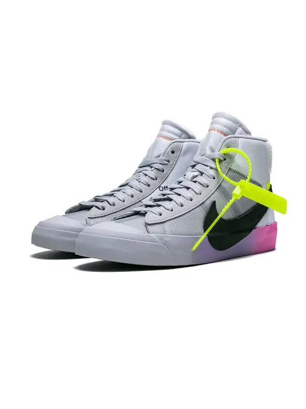 Nike X Off White X Serena Williams Blazer Mid Queen Sneakers - Grey