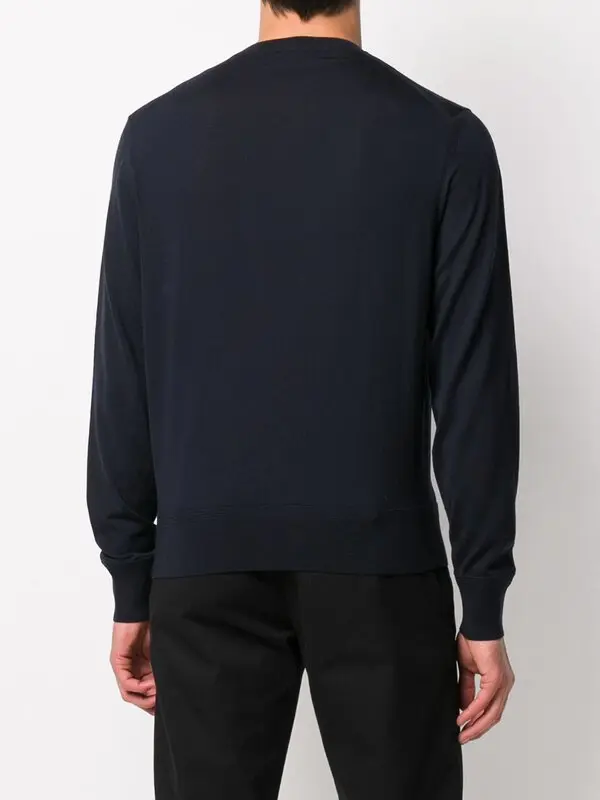 TOM FORD Crew Neck Jumper - Blue