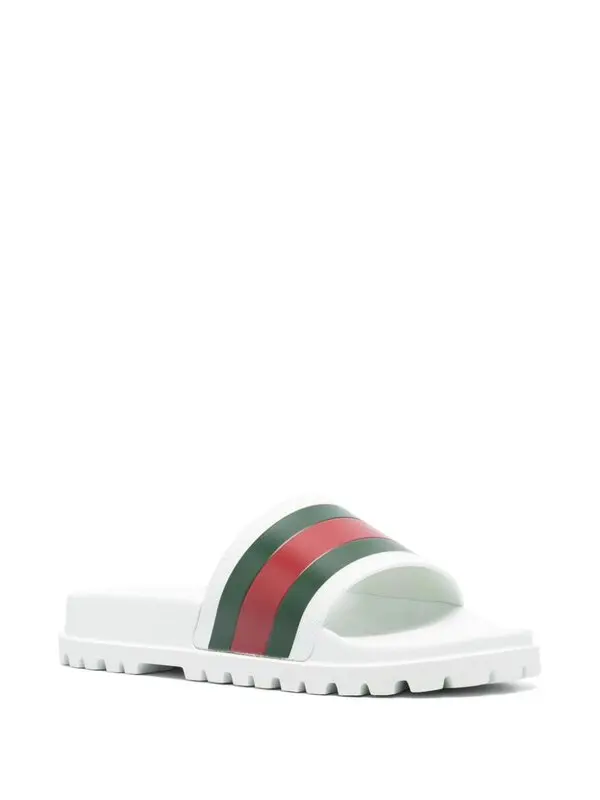 Gucci Web-detail Open-toe Slides